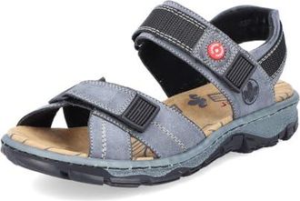 Rieker Sandales pour femme 68851, bleu, 36 EU