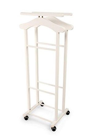 Arredamenti Italia Herrendiener für Schlafzimmer CLEVER, Holz - Farbe: Weiß Ar-It il cuore del legno