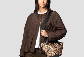 Alexander Smith Lauren Small handbag with shoulder strap in spotted nylon