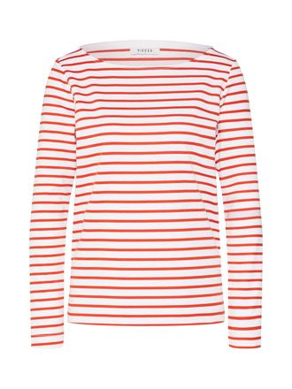 Pieces NOS Damen PCINGRID LS TOP NOOS Langarmshirt, per Pack Mehrfarbig (Bright White Stripes: Grenadine), X-Small (Herstellergr&ouml;&szlig;e: XS)