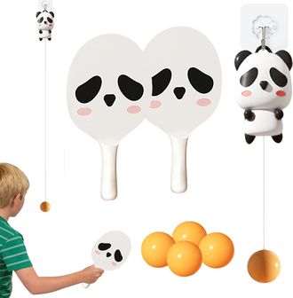 Generic Tennis T&uuml;r-Tisch | Pong-Training mit Schl&auml;ger und B&auml;llen - Spiel mit verstellbarem Ball f&uuml;r die T&uuml;r | f&uuml;r und M&auml;dchen Pausenbereich Schule Wohnung Hau