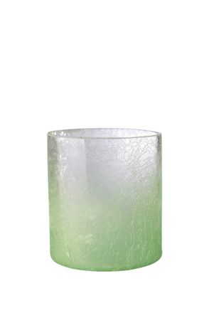 Sompex Awhia Krakelee Teelichthalter, Farbe:gr&uuml;n, Gr&ouml;&szlig;e:10 x 11 cm