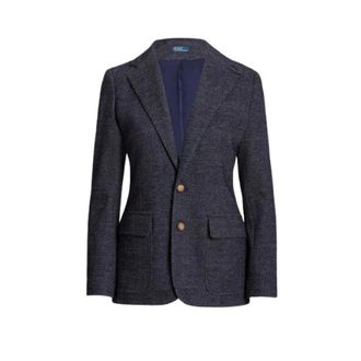 Polo Ralph Lauren Herringbone Chevron Blazer - - Jackets - Damen - Blau - 4XL