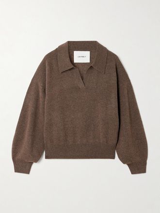 Lisa Yang Pull Fa&ccedil;on Polo En Cachemire Katriel - Marron