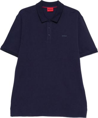 HUGO BOSS Donos Poloshirt mit Logo-Detail - Blau