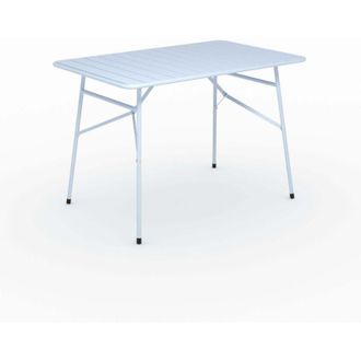 Rendez-Vous D&eacute;co Table de jardin en m&eacute;tal bleu pastel 4 personnes - Yumi
