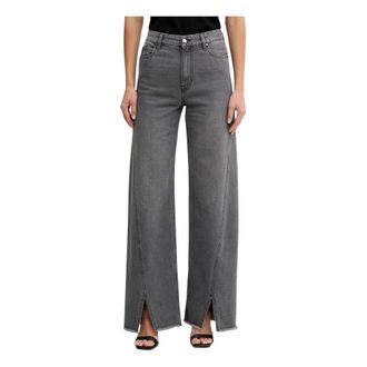 Simona Corsellini Jean Droit - Femme - Jeans - Gris - Taille: 44 FR