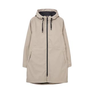 Tant&auml; Rainwear Wasserdichte Parka Steingrau - - Jackets - Damen - Beige - 2XL