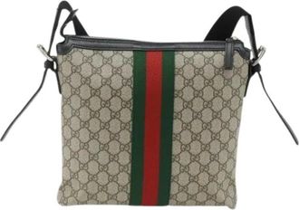 Gucci Sac bandouli&egrave;re en cuir Pre-owned - Femme - Pre-owned - Beige - Taille: ONE Size