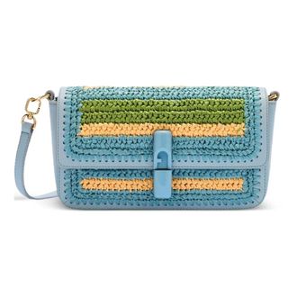 Furla Femme, Sacs, Bleu, Taille: ONE Size Iride S Crossbody