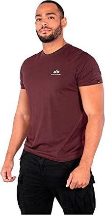 Alpha Industries Alpha Industries T-Shirt Basic Small Logo pour Hommes Deep Maroon