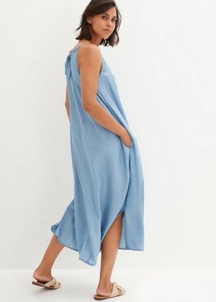 Bonprix Jeanskleid f&uuml;r l&auml;ssigen Look, aus Lyocell (TENCEL), in A-Linie