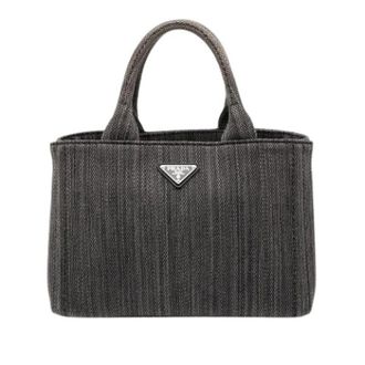 Prada Pre-owned Canvas Satchel - - Pre-owned - Damen - Grau - ONE SIZE