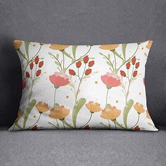 Questo Casa Dekorativer Kissenbezug, Kissenbezug, Heimdekoration, für Sofa, Café, Größe: 35 x 50 cm, entworfen und hergestellt in der Türkiye