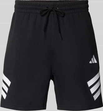 adidas Regular Fit Sport-Shorts mit Logo-Print