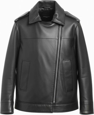 Emma & Gaia Femme, Vestes, Noir, Taille: 36 FR Giacca Chiodo Over