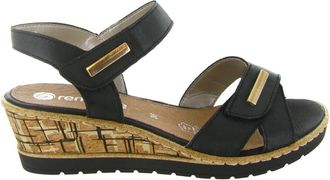 Remonte Femme, Chaussures, Noir, Taille: 37 EU R6266 Sandale compens&eacute;e