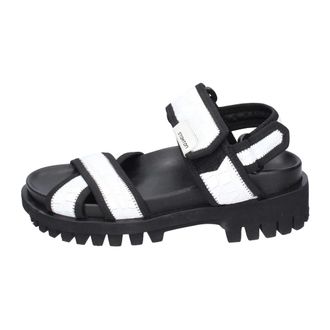 Stokton Femme, Chaussures, Blanc, Taille: 37 EU Sandales en Cuir pour Femme &Eacute;l&eacute;gantes Confortables