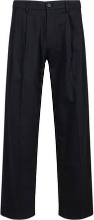 Nn.07 Pantalon droit en coton organique m&eacute;lang&eacute;