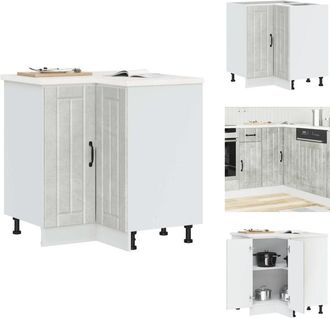 vidaXL Armoire dangle de cuisine Lucca gris béton bois dingénierie - Armoire Dangle De Cuisine - Armoires Dangle De Cuisine - Armoire Dangle - Meuble