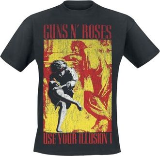 Guns n' Roses Illusion - Get in The Ring Homme T-Shirt Manches Courtes Noir XXL
