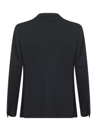 Tagliatore Mens Black Jersey Montecarlo Blazer Polyester Jacket