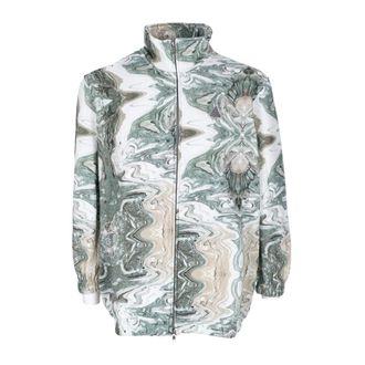 HUF Swirl Oversized High Neck Sweatshirt - - Sweatshirts & Hoodies - Damen - Gr&uuml;n - M