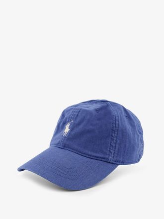 Ralph Lauren Linen hat with embroidered logo on the front - POLO RALPH LAUREN - gender_Man