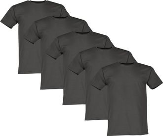 Fruit Of The Loom Original T Shirt 5er-Pack Herren, Light Graphite, XXL
