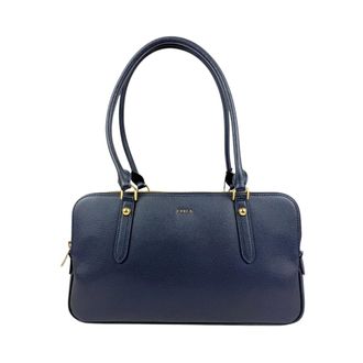 Furla Femme, Sacs, Bleu, Taille: ONE Size Giulia M Boston Bag