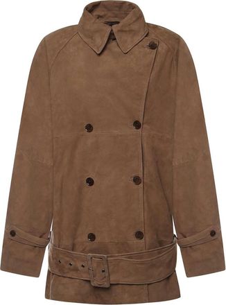 Rotate Blouson En Cuir - Beige