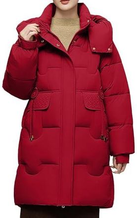Generic Manteau Hiver Femme Manteau Cape Femme Hiver Women S Splice Quilted Lightweight Puffer Casual Padded Coat Vêtement Grand Froid Doudoune Grande Taille 