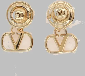 Valentino Garavani VLogo Signature Strass Earrings - Gold