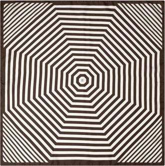 Windsor Femme, Accessoires, Brun, Taille: ONE Size Foulard en soie ray&eacute;