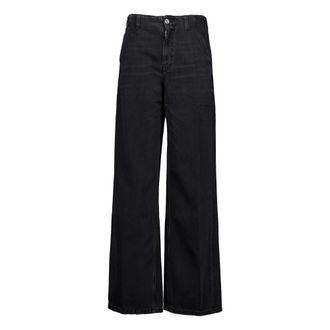 Goldgarn Denim Wallstadt Twisted Wide Leg - Femme - Jeans - Noir - Taille: W25 L32
