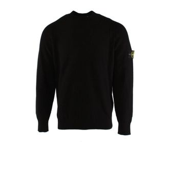 Stone Island Rundhals-Strickware - - Knitwear - Herren - Schwarzk - S