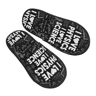 Generic Antid&eacute;rapant Pantoufles &agrave; Hiver Math&eacute;matiques Pantoufles Maison &eacute;l&eacute;gant Chaussons dint&eacute;rieur pour Homme Femme Adulte L