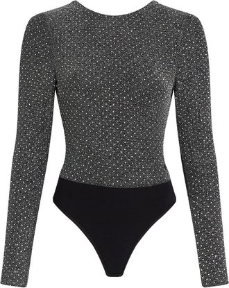 Karl Lagerfeld Body mit Kristallen - Grau