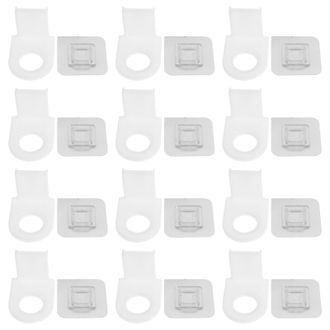 FOMIYES 20 St&uuml;ck Badezimmer Flaschenhalter Selbstklebendes Wandmontiertes Duschregal aus Pp Kunststoff Spurenfrei ohne Bohren f&uuml;r Shampoo und Duschgel Flasche
