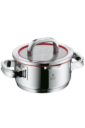 WMF Bratentopf Function 4, Edelstahl, Metall, 1,4 L, rund, Messskala, rostfrei, Abgie&szlig;funktion, Griffe werden nicht hei&szlig;,mit Silikonring, Kochen, T&ouml;pfe, B