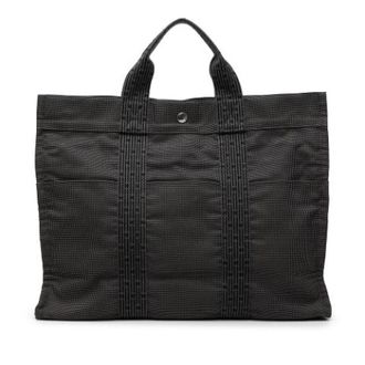 Herm&egrave;s Pre-owned Canvas Handtaschen - - Pre-owned - Damen - Grau - ONE SIZE