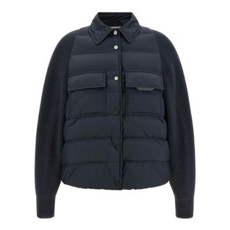 Brunello Cucinelli Damen, Jacken, Blau, SGr&ouml;&szlig;e