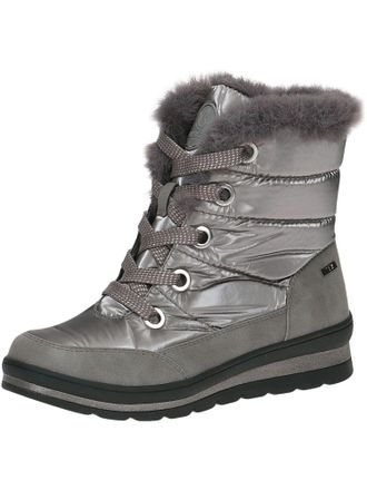 Caprice Damen Winterstiefel ohne Absatz Vegan Wasserabweisend, Braun (Taupe Comb), 41 EU