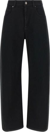 Brunello Cucinelli Logo-Patch Jeans - - Jeans - Damen - Schwarzk - M