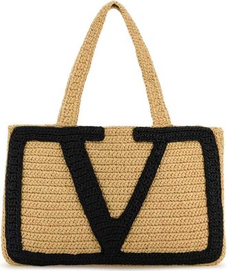 Valentino Garavani Femme, Sacs, Beige, Taille: ONE Size Viva Superstar Large Shopping Bag