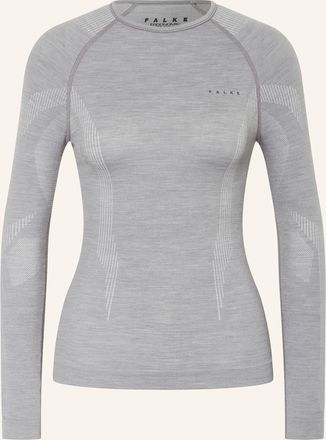 Falke Funktionsw&auml;sche-Shirt Wool-Tech Mit Merinowolle grau