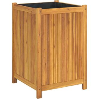 vidaXL Vidaxl - Jardini&egrave;re avec doublure 50x50x75 cm bois massif dacacia