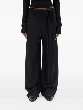 Ann Demeulemeester Femme, Pantalons, Noir, Taille: 34 FR Anneke Comfort Pantalons