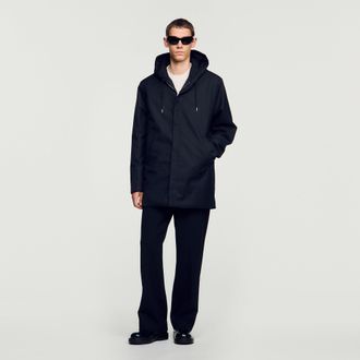 Sandro Wattierter Parka mit Kapuze