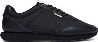 Calvin Klein Sneakers Retro Runner T Lth Aop Ny HM0HM02213 Schwarz